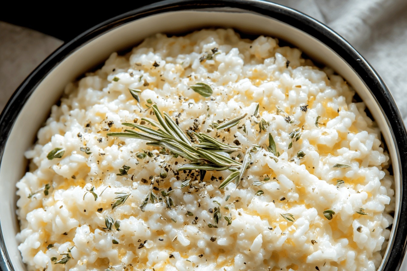 Slow Cooker Garlic Parmesan Risotto — Hearty Dinner Recipe